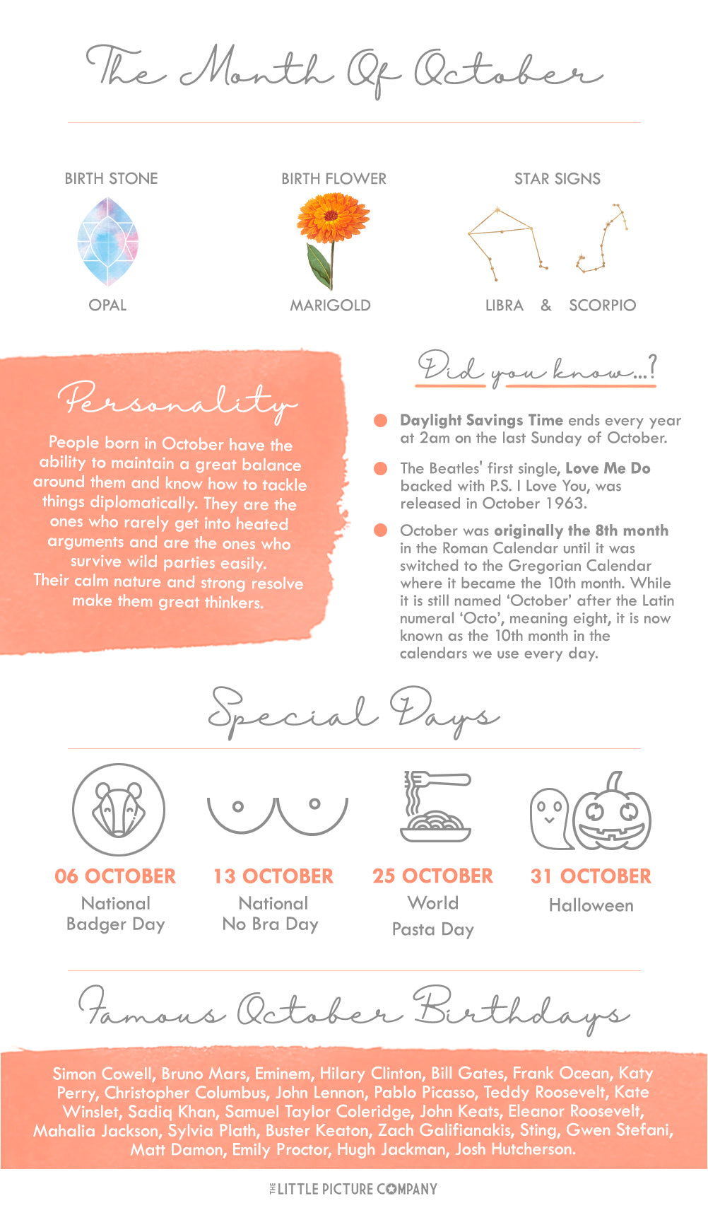 October Birthday Fun Facts And Gift Guide The Little Picture Company October Birthday Fun Facts And Gift Guide The Little Picture Company