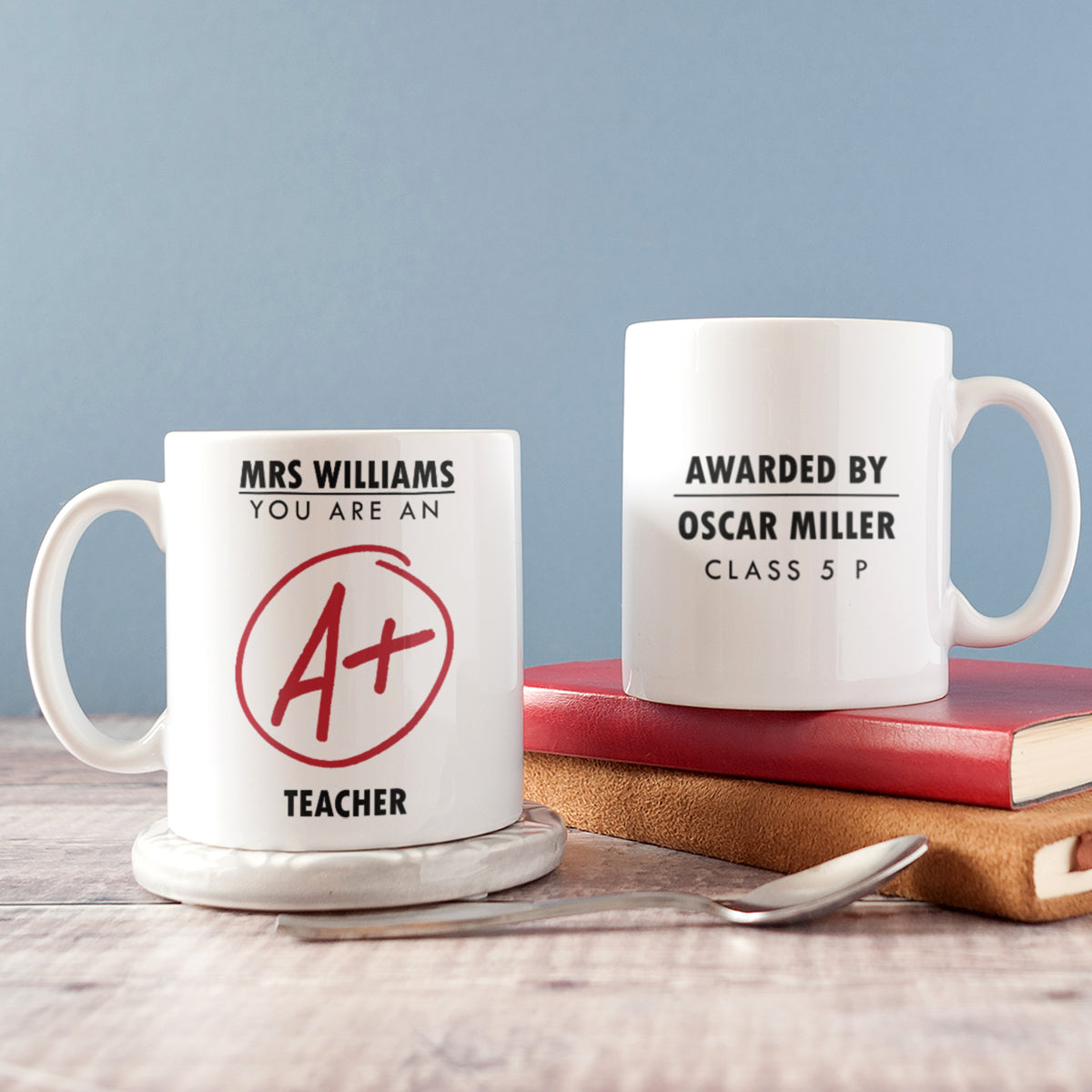 Personalised 'A+ Teacher' Mug | The Little Picture Company
