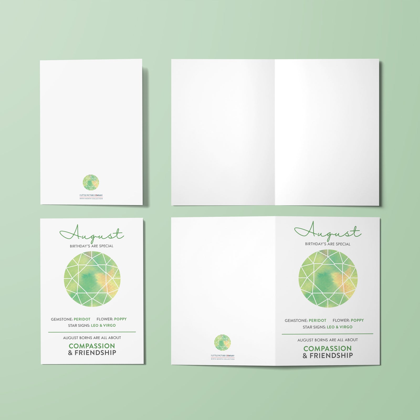 FREE Printable August Birthday Card | The Little Picture Company