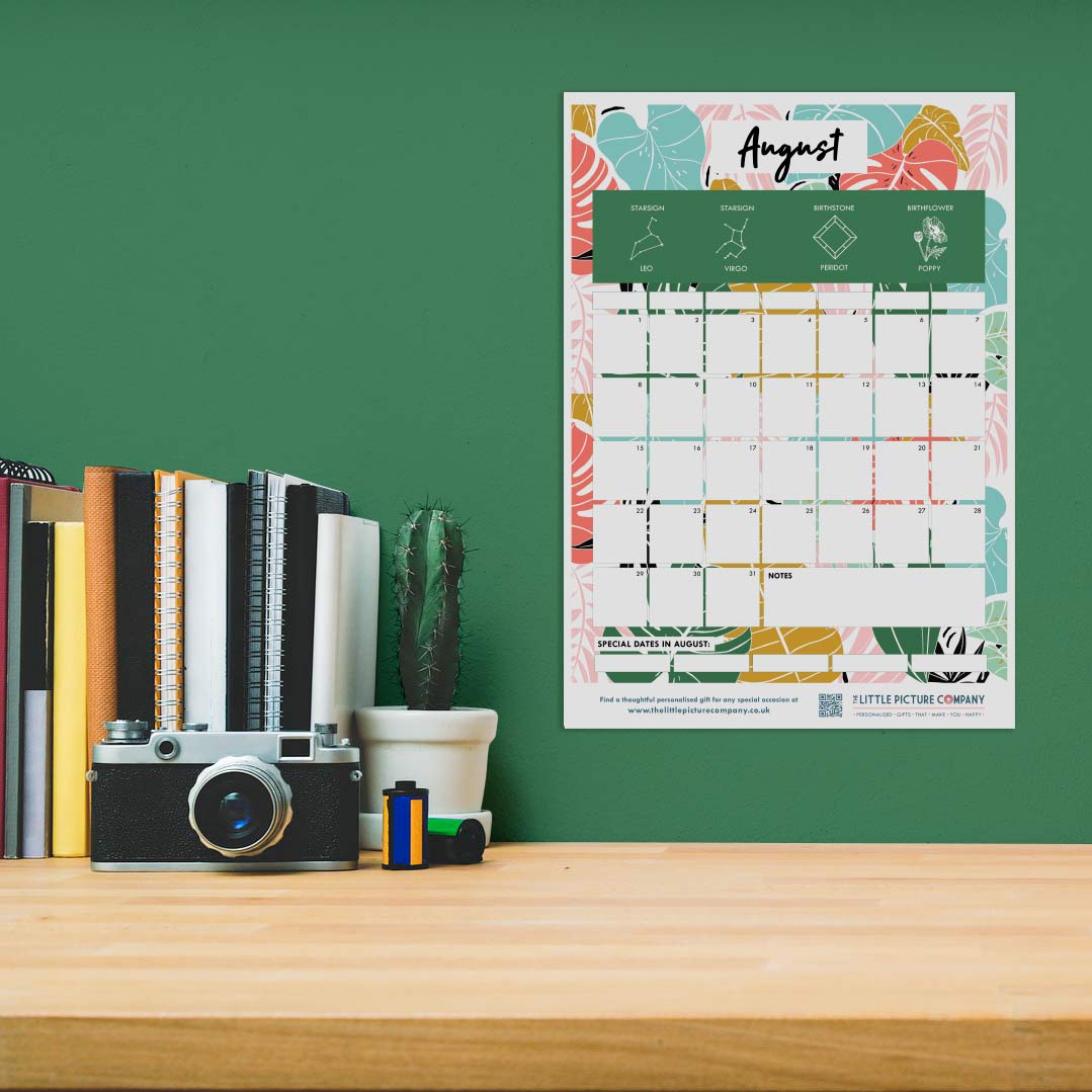 Free August Printable Monthly Planner | The Little Picture Company