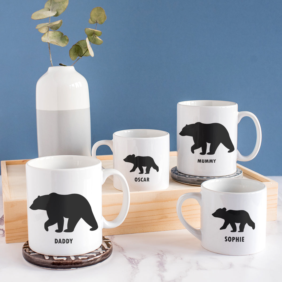 Personalised Bear Family Mug Set | The Little Picture Company