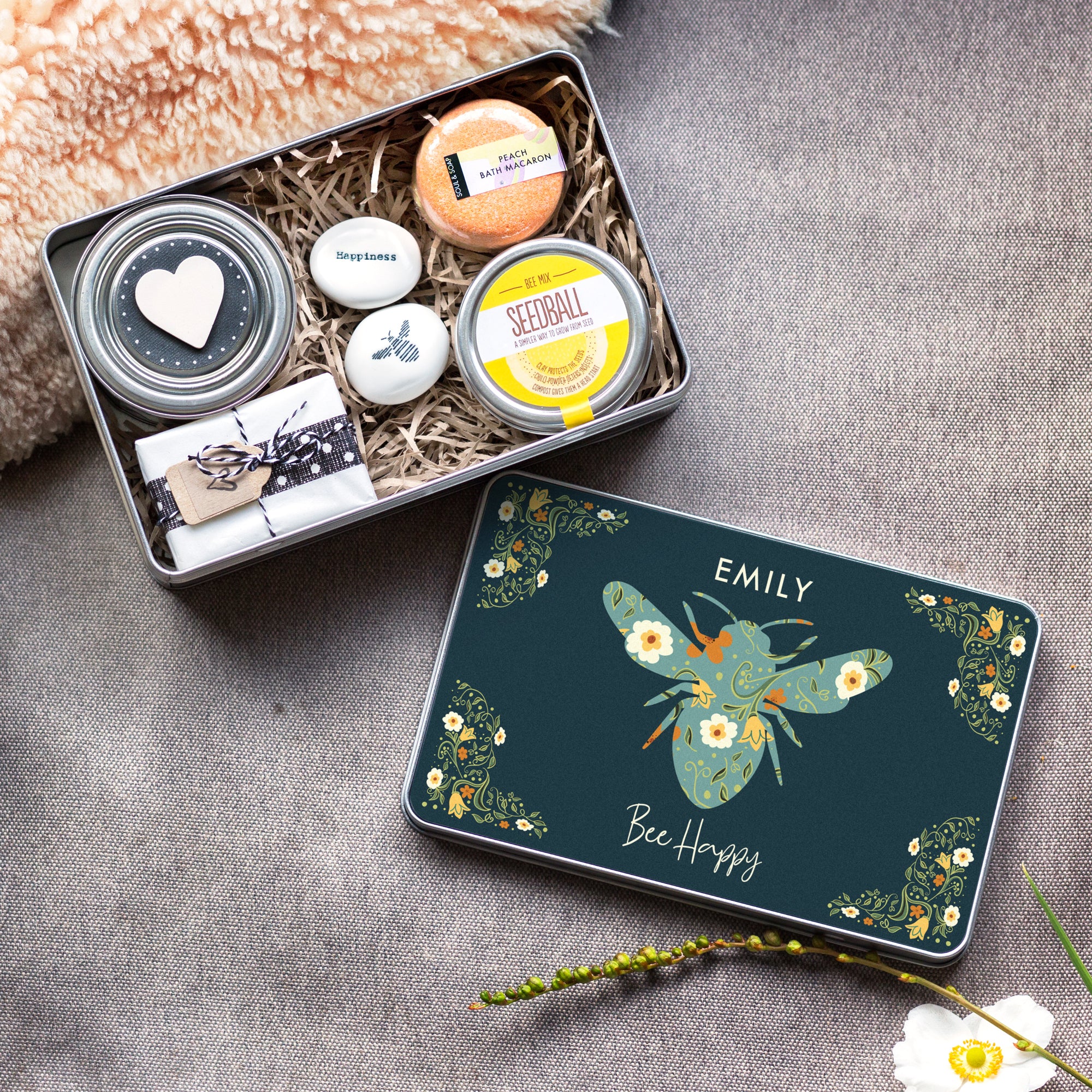 Personalised 'Bee Happy' Kindness and Relaxation Kit | The Little ...