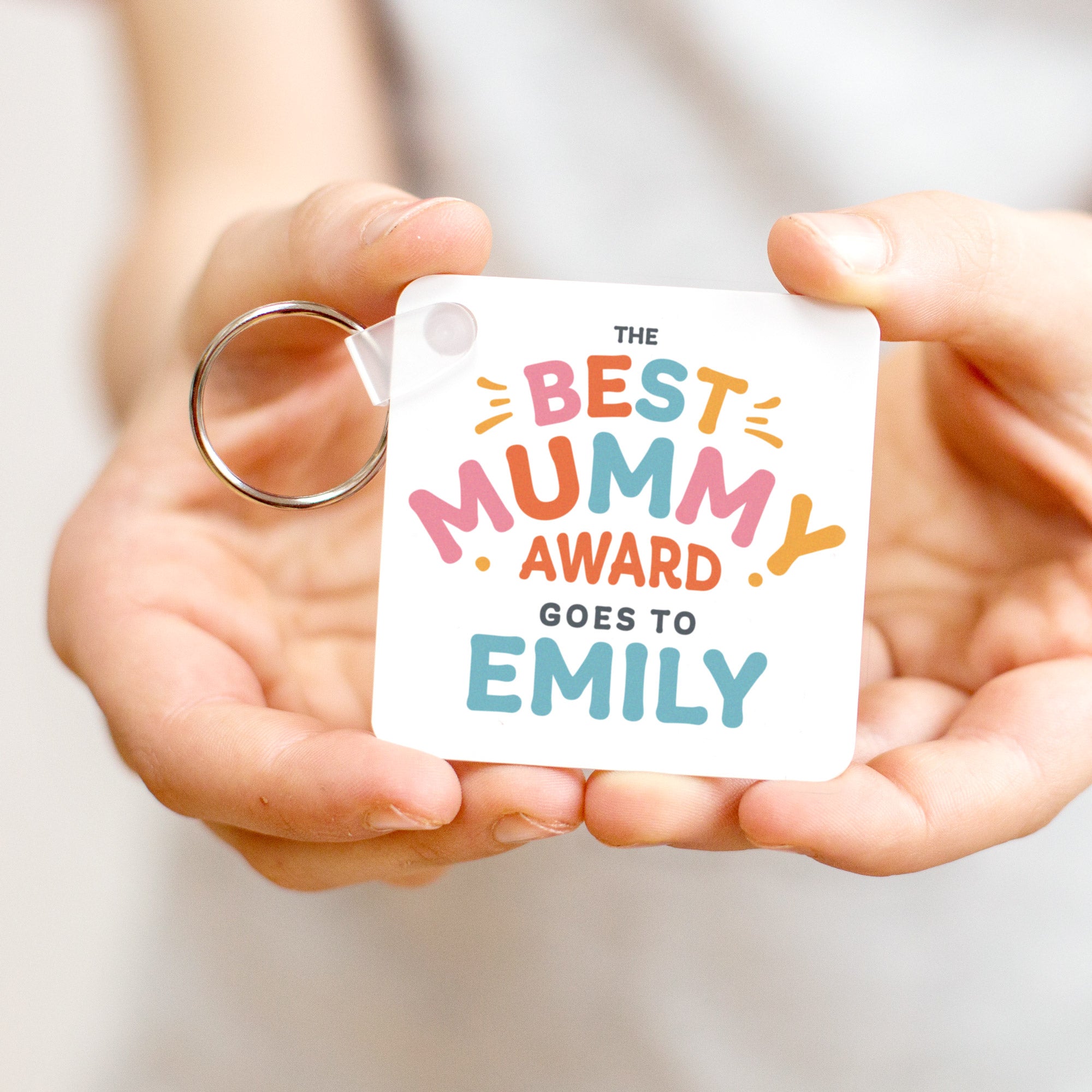 Personalised Best Mummy Award Keyring | The Little Picture Company