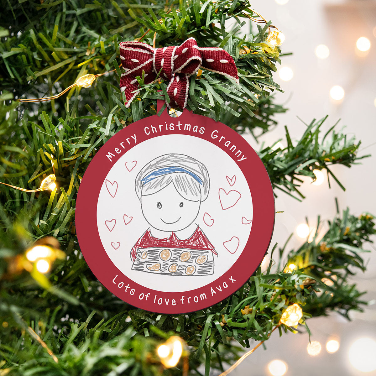 Personalised Child's Drawing Christmas Bauble | The Little Picture Company