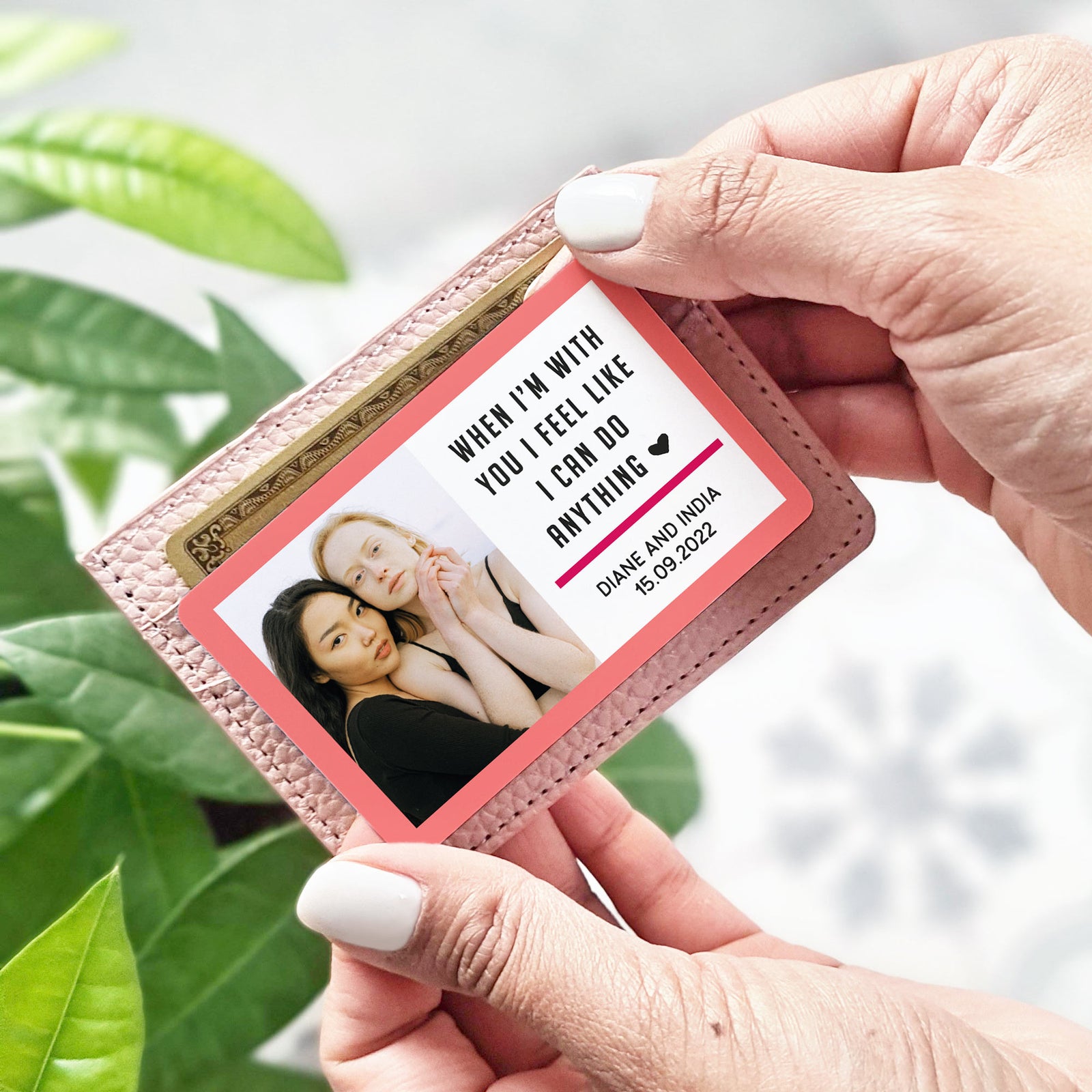 Personalised Couple's Metal Keepsake Wallet Card | The Little Picture ...