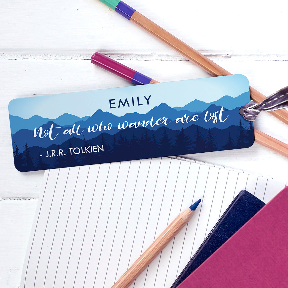Wanderlust Tolkien Quote Metal Bookmark | The Little Picture Company