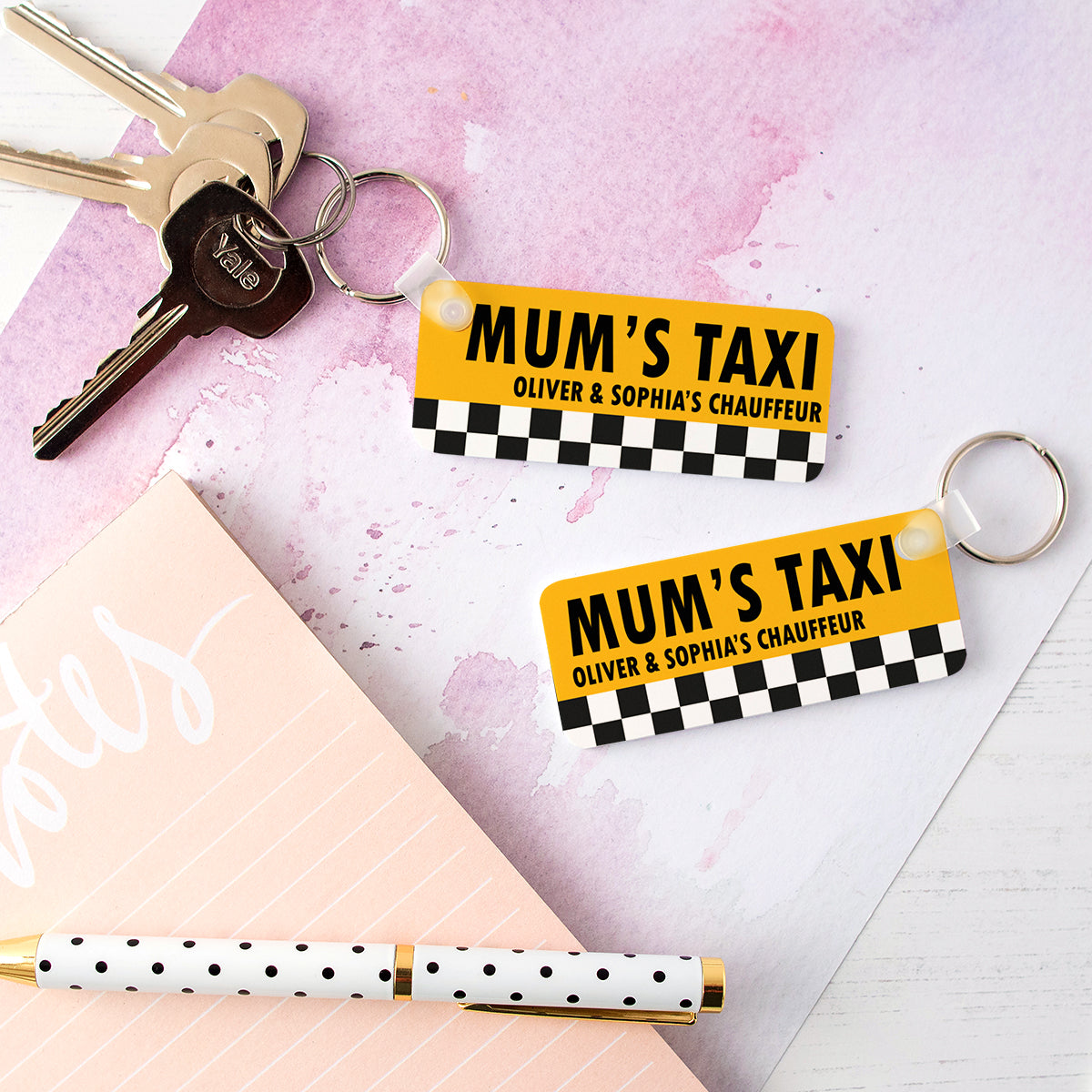 Personalised 'Mum's Taxi' Keyring | The Little Picture Company