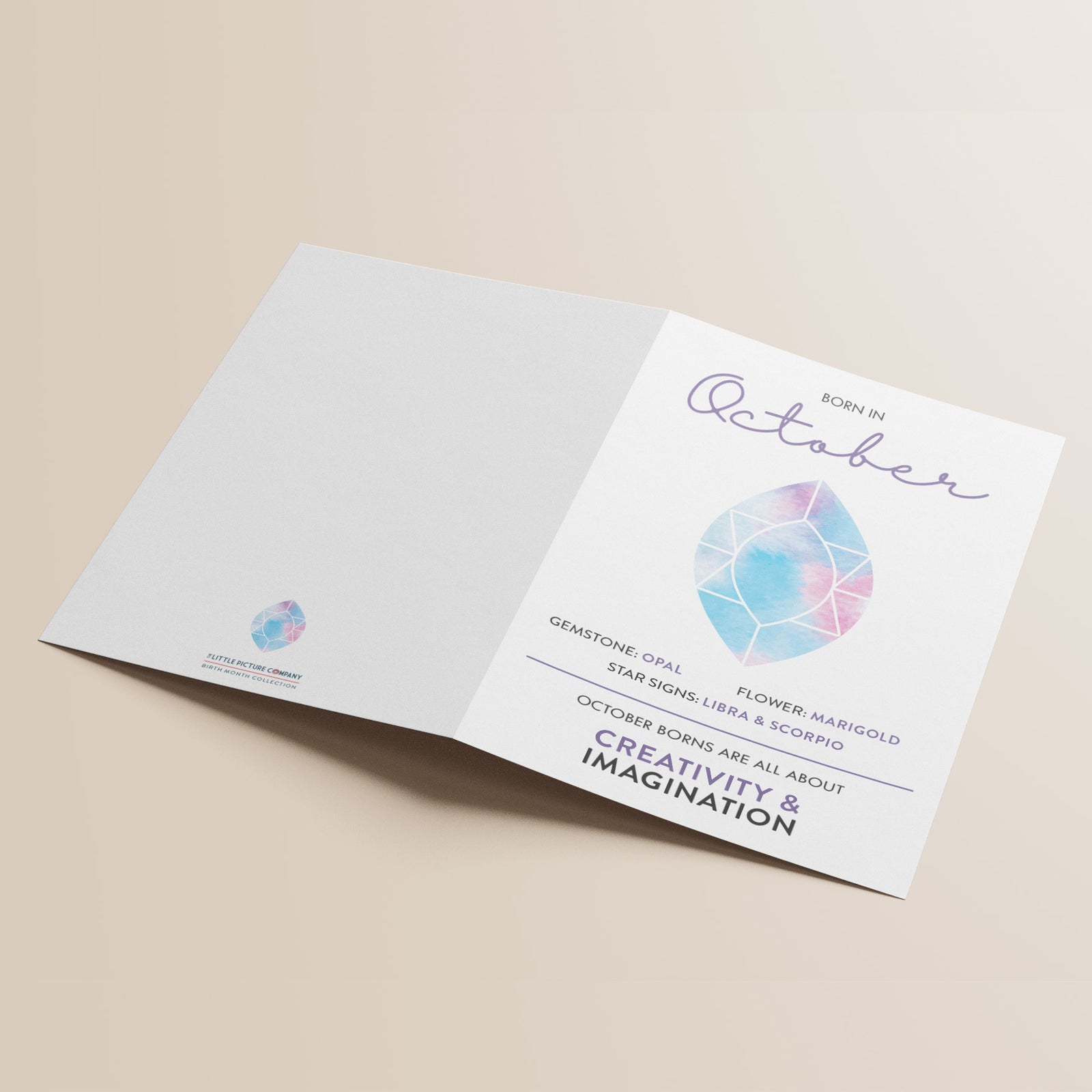 FREE Printable October Birthday Card | The Little Picture Company