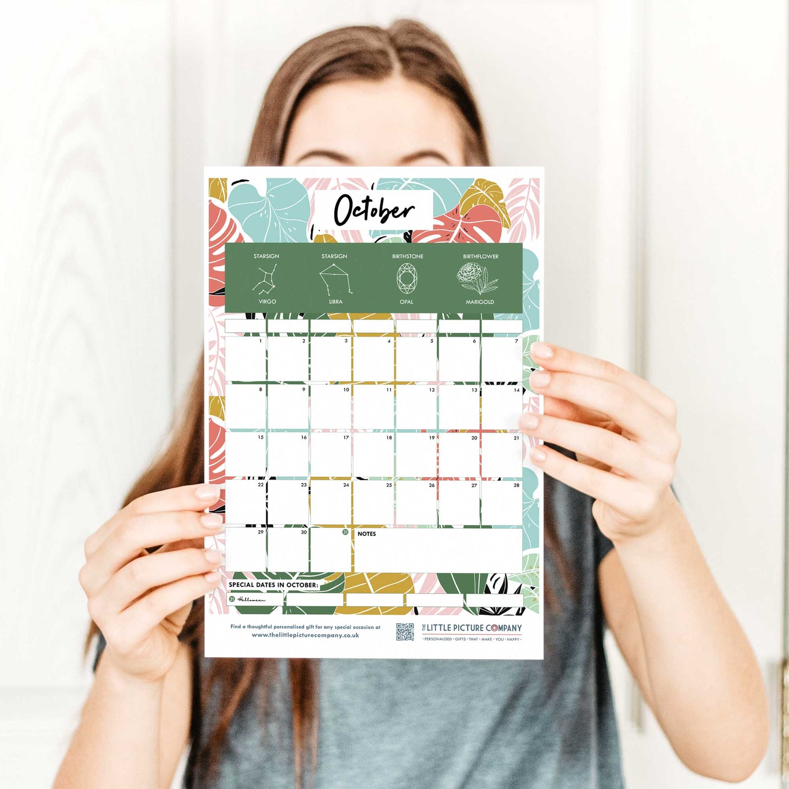 Free October Printable Monthly Planner | The Little Picture Company