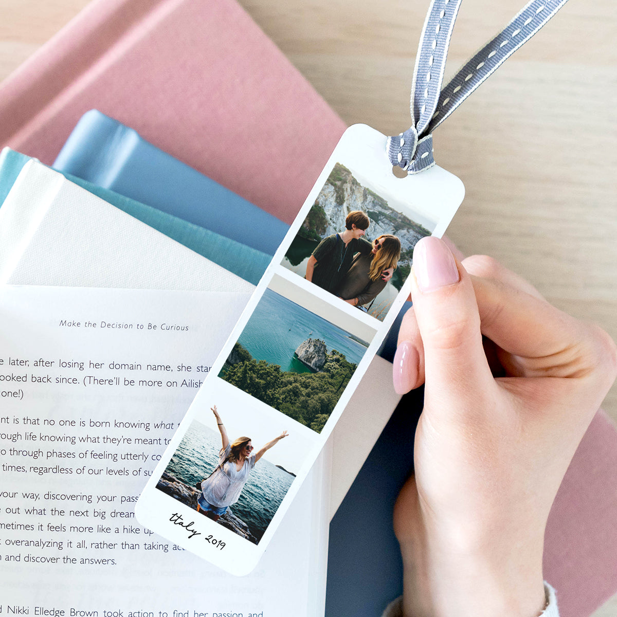 Personalised Photo Booth Metal Bookmark | The Little Picture Company