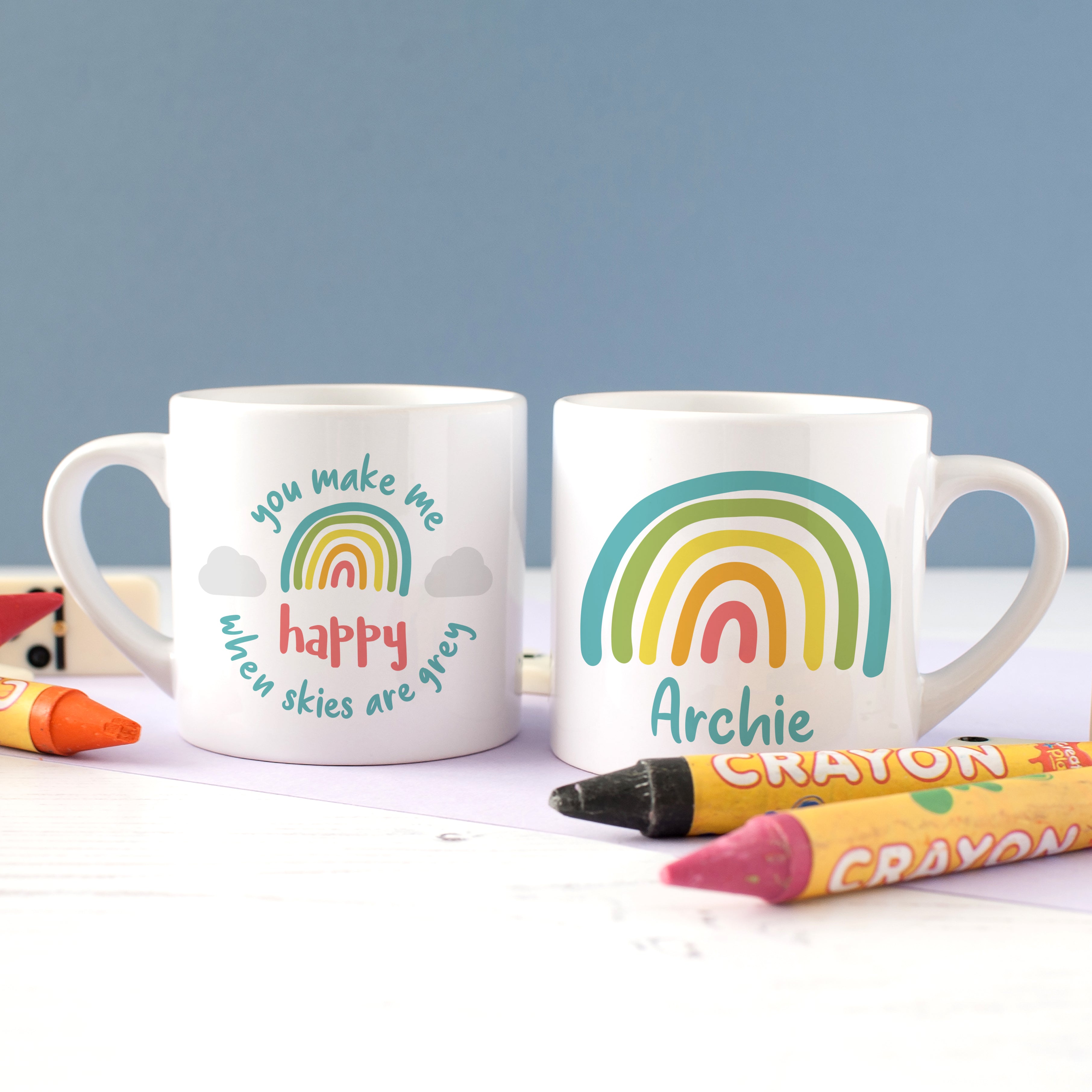 Personalised Rainbow Mini Mug | The Little Picture Company
