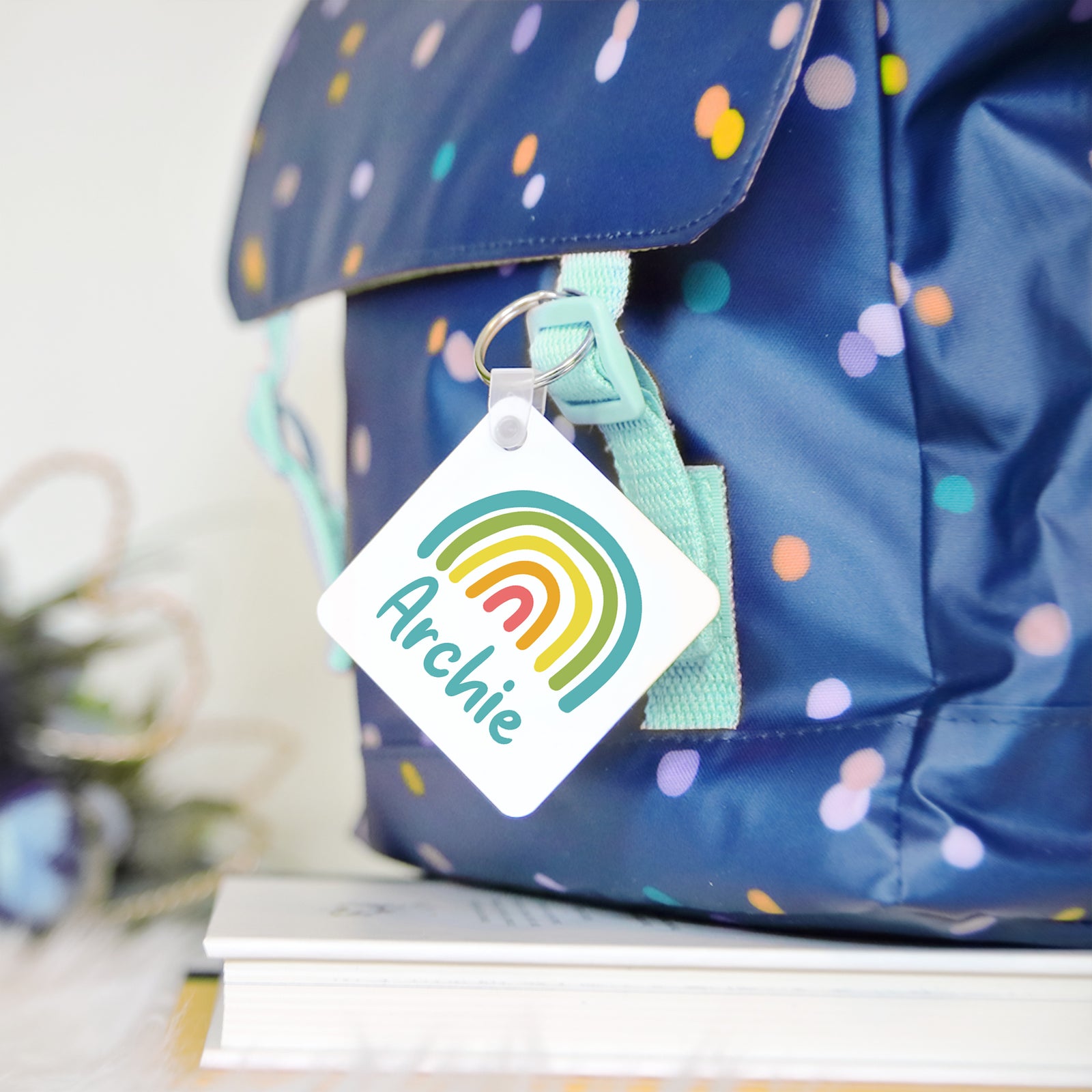 Personalised Children's Rainbow Keyring | The Little Picture Company