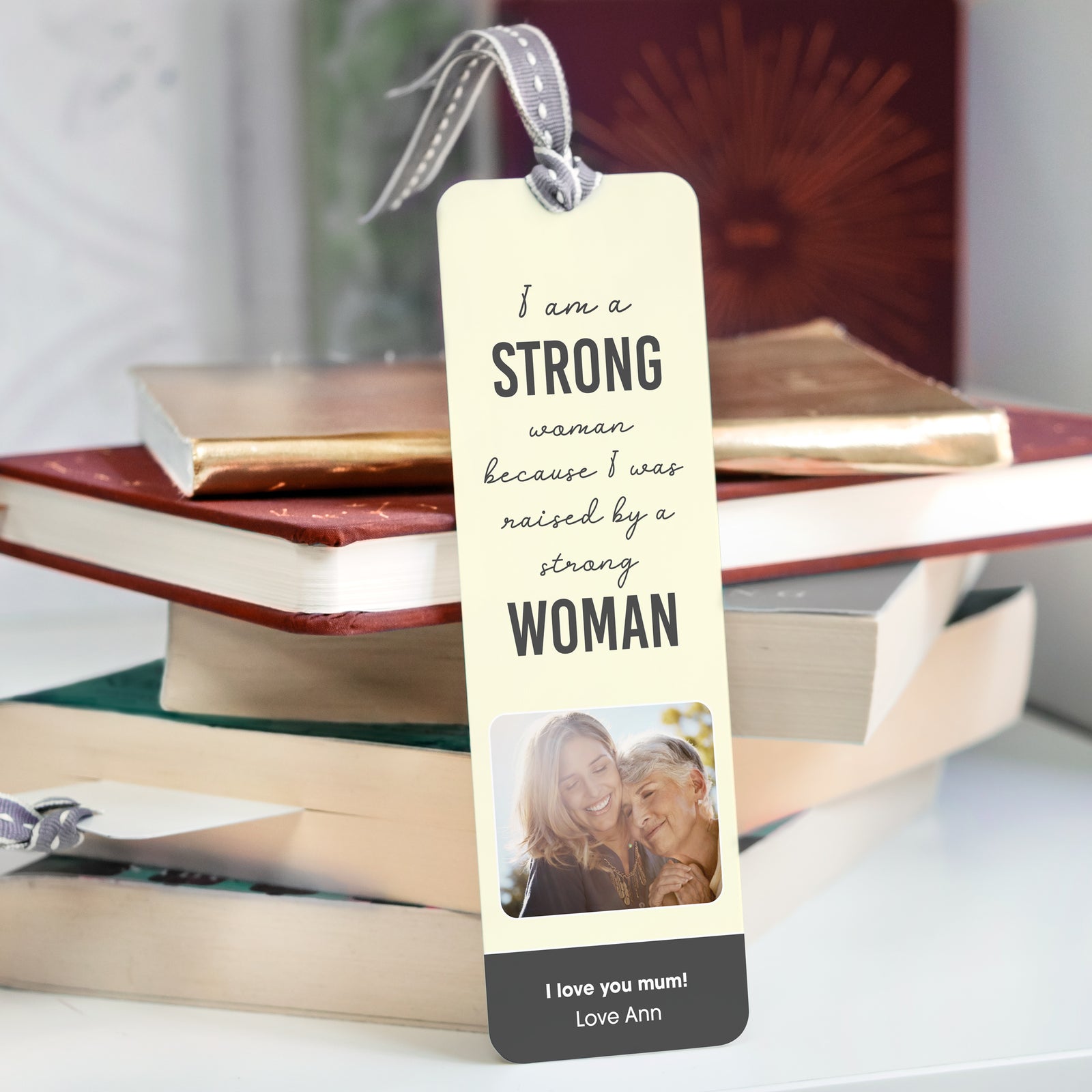 Personalised Strong Woman Quote Photo Bookmark | The Little Picture Company