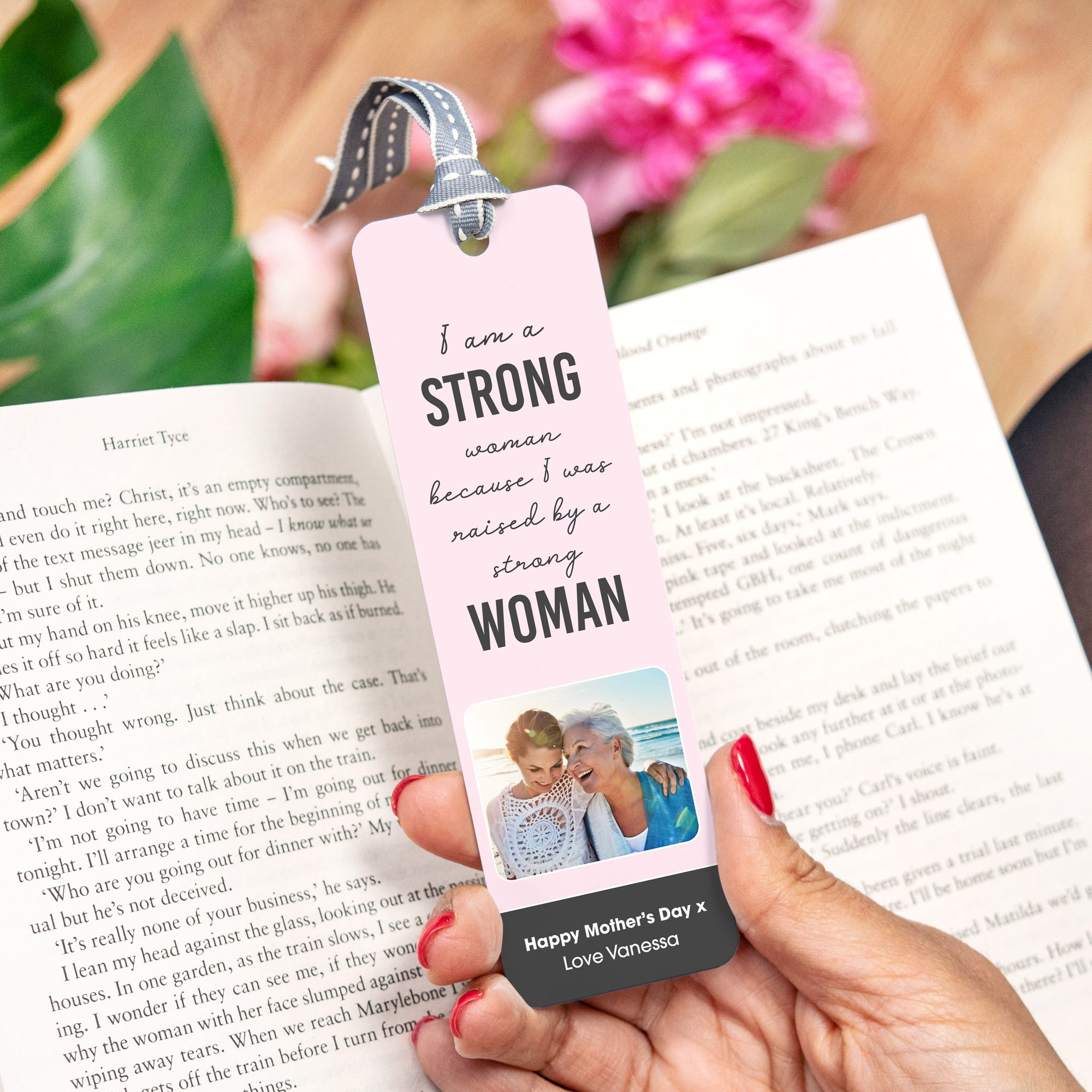Personalised Strong Woman Quote Photo Bookmark | The Little Picture Company