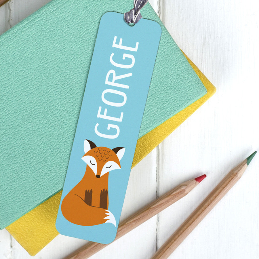 Children's Personalised Cute Animal Metal Bookmark | The Little Picture ...