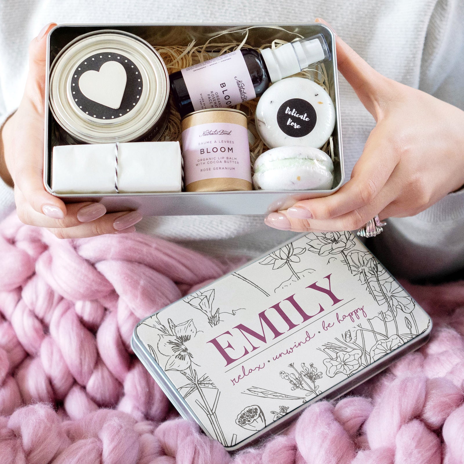 Personalised 'Be Happy' Deluxe Pamper Kit | The Little Picture Company