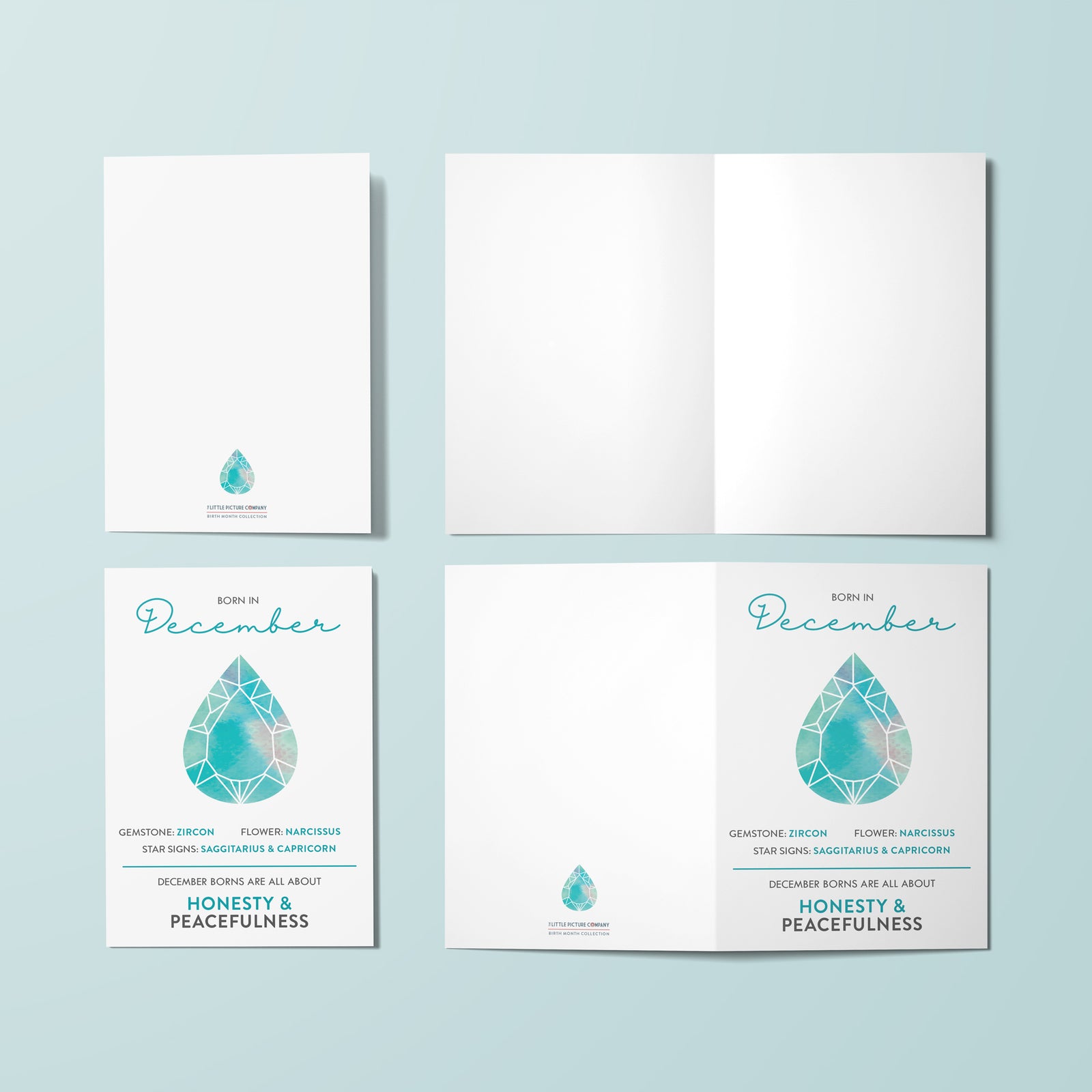 FREE Printable December Birth Month Card | The Little Picture Company