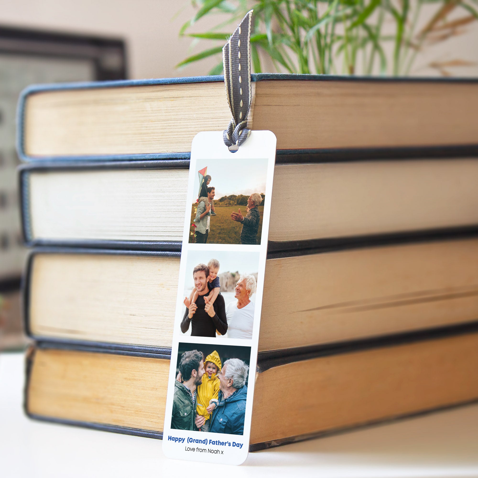 Personalised Photobooth Bookmark for Grandad | The Little Picture Company