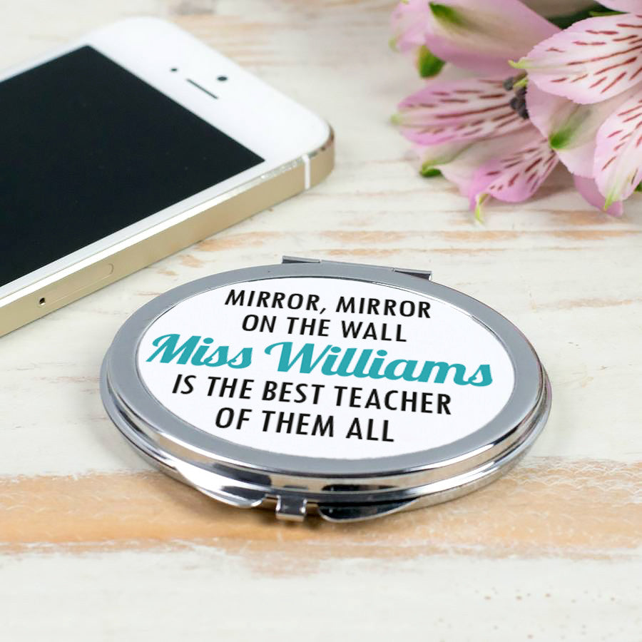 Personalised 'Best Teacher Of Them All' Compact Mirror | The Little ...