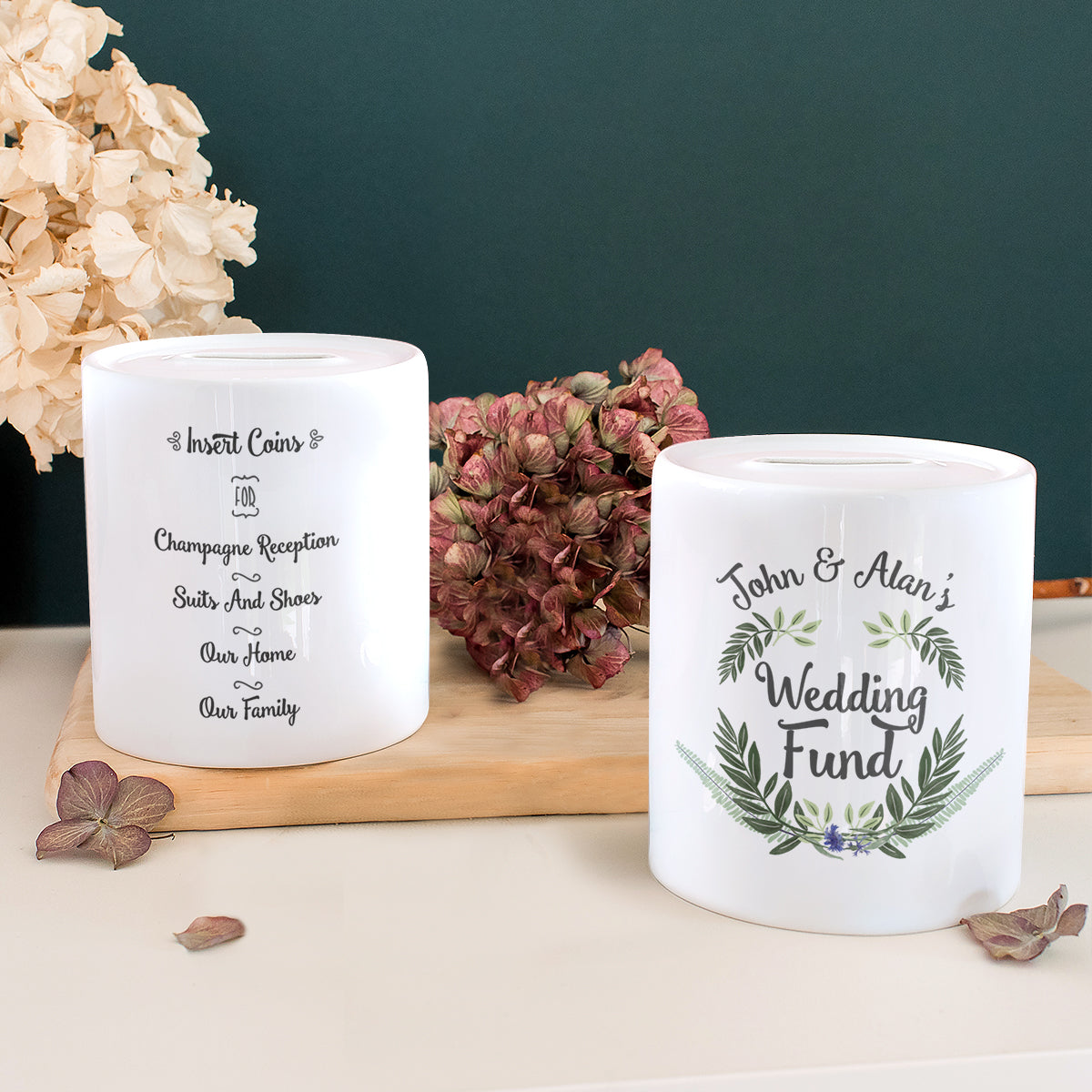 Personalised 'Wedding Fund' Keepsake Money Box | The Little Picture Company